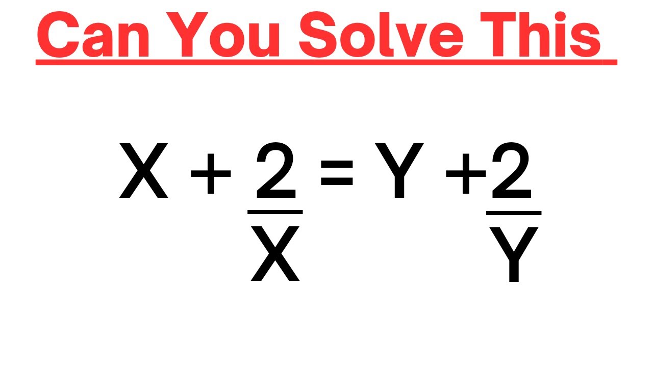 Usa Olympiad Question Maths Olympiad Youtube