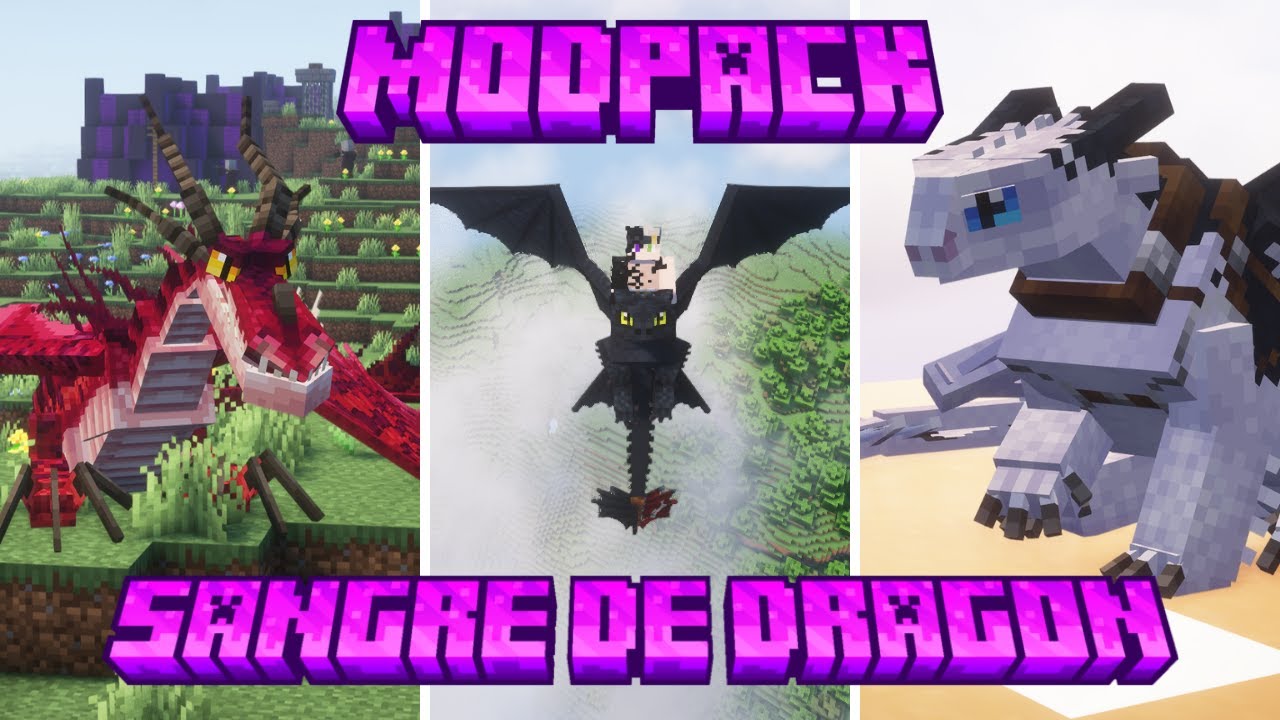 Como Entrenar A Tu Dragon Java 1 18 2 Modpack Sangre De Dragon