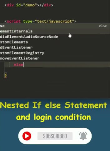 Nested If Else Statement Login Condition Beginners Javascript