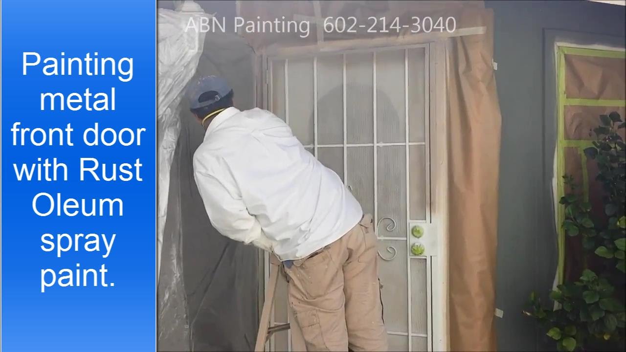 How To Paint Metal Door The Tube