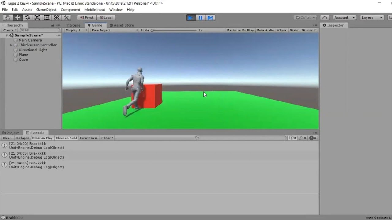 Game Edukasi 3d Input Collision Detection With Unity 3d Youtube