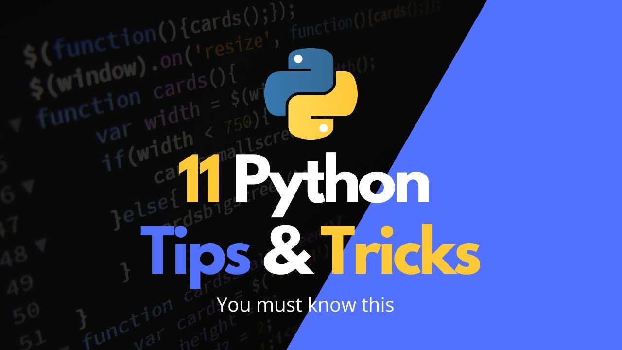 10 Python Tips And Tricks You Must Know That Youtube