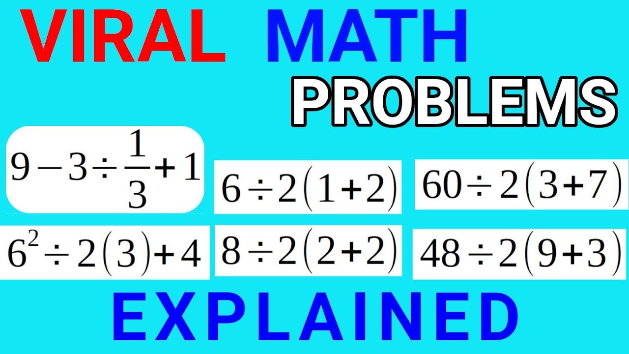 Viral Math Examples Explained How To Solve Correctly Math Teaching