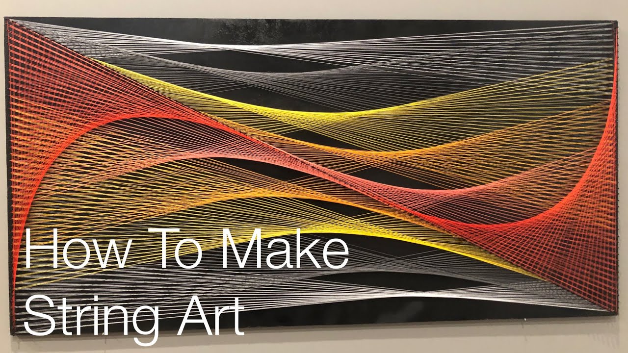 How To Make String Art Tutorial Youtube