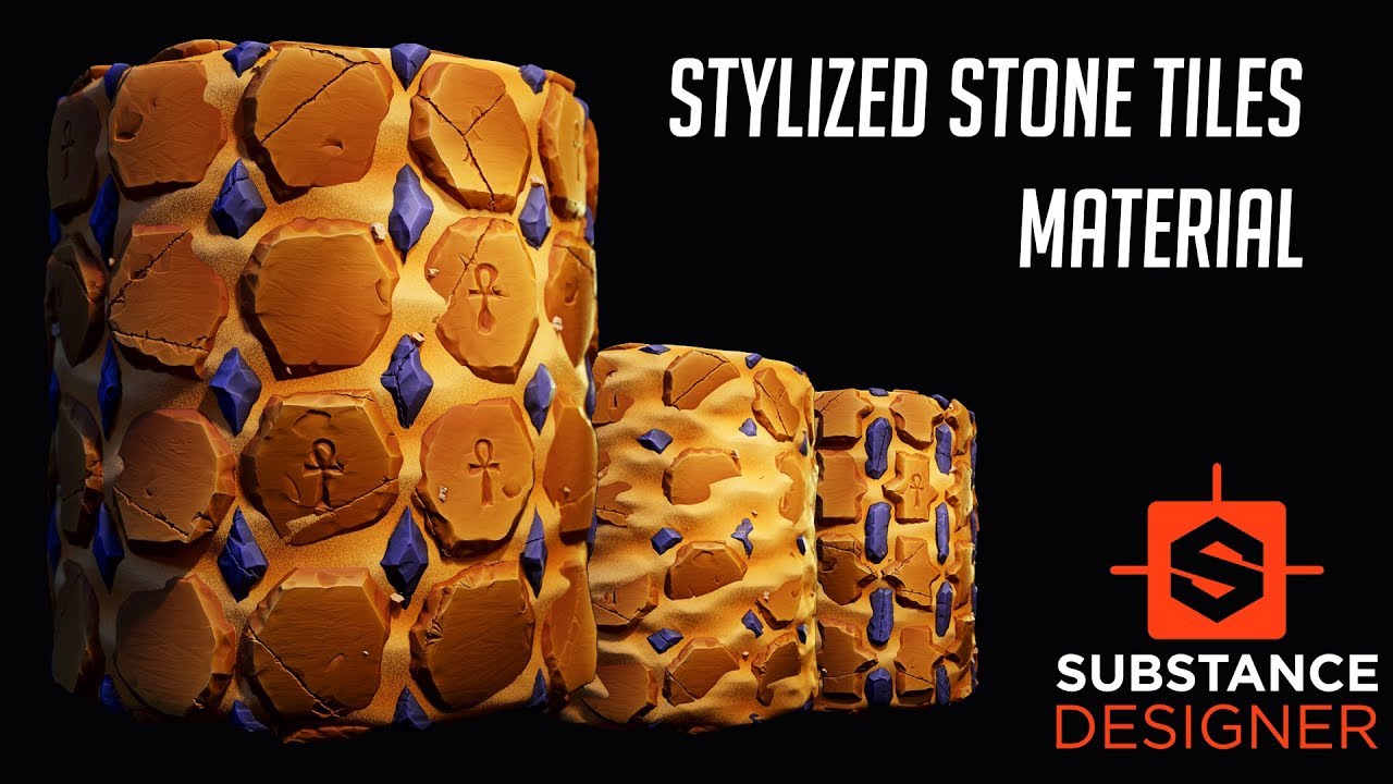 Substance Designer Stylized Stone Tiles Tutorial Stylized Desert