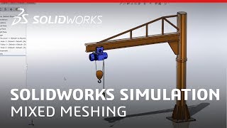 Solidworks Simulation Tutorial Static Analysis Mixed Meshing Solids