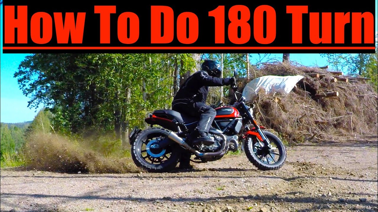 How To Do 180 Turn On A Motorcycle Tutorial Youtube