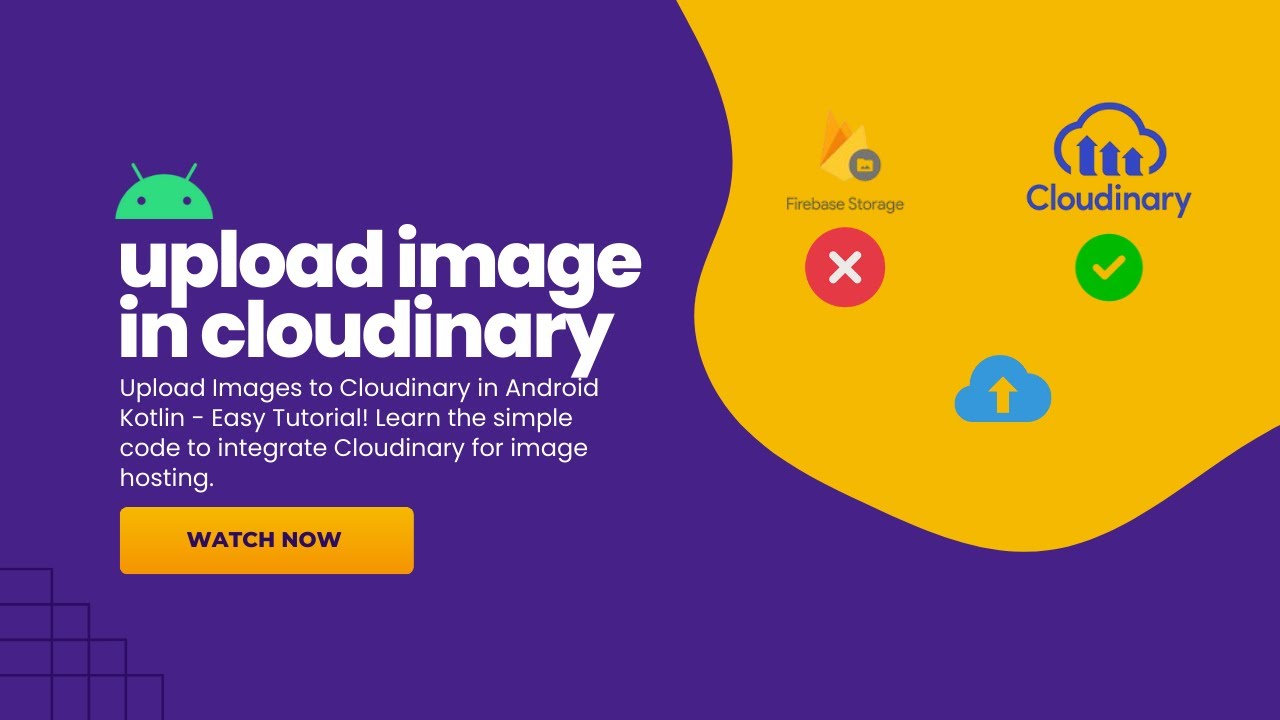 Android Kotlin Cloudinary Integration Image Upload Tutorial Youtube