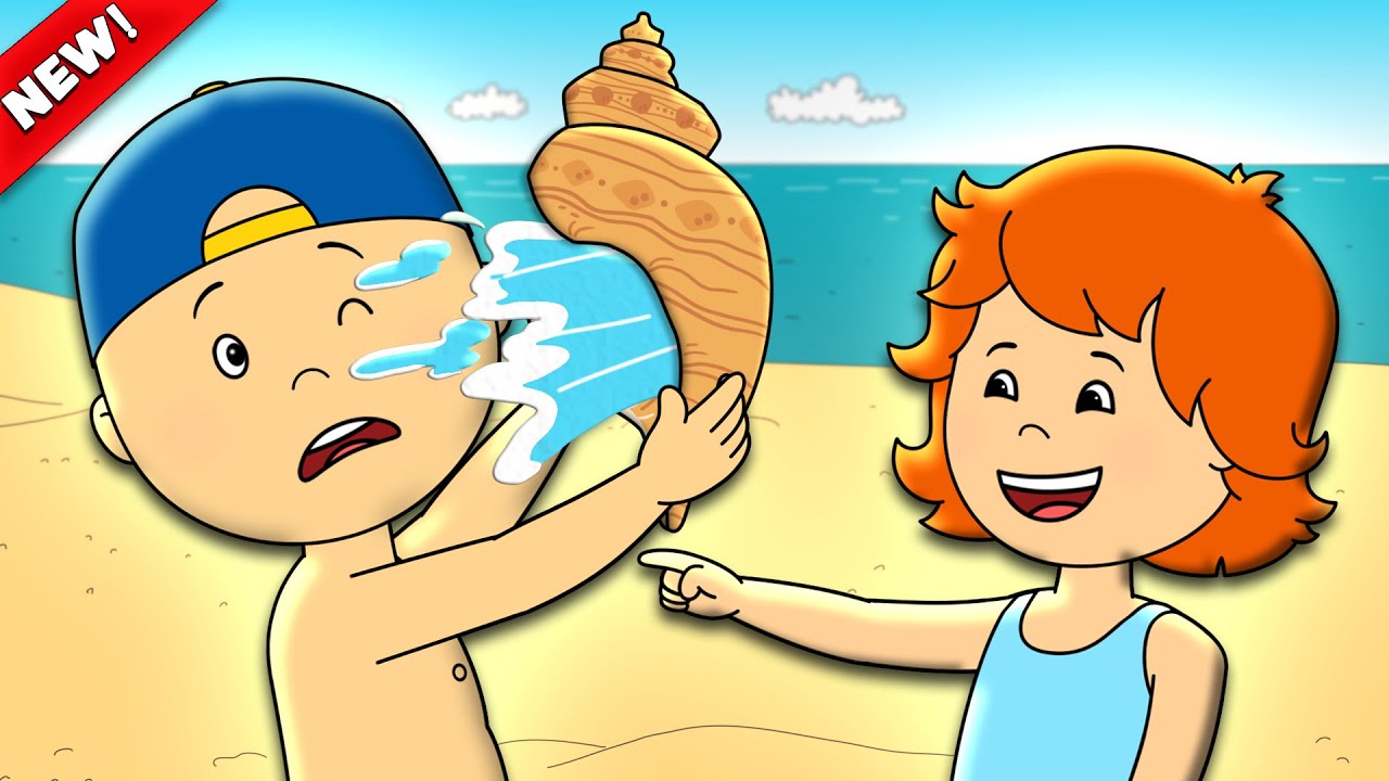 Beach Day Caillou Cartoon Youtube