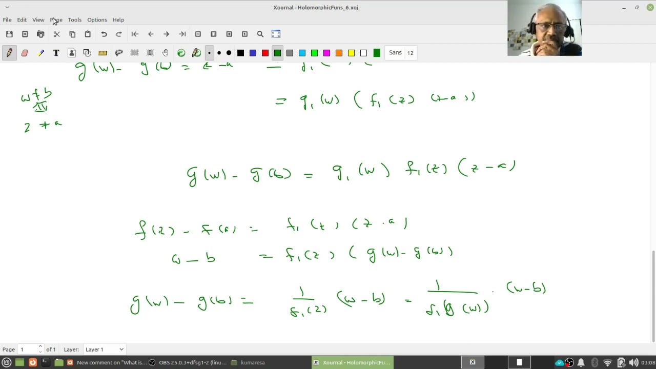 Complex Analysis 8 Holomorphic Functions 6 Youtube