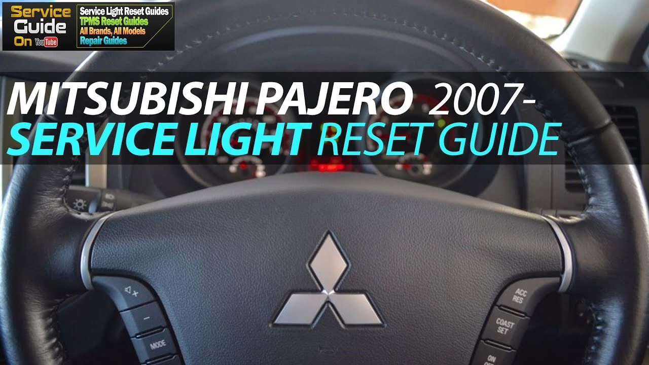 Mitsubishi Pajero Service Light Reset 2007 Youtube