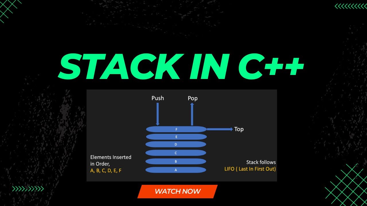 Stack In C Stl Tutorial In C What Is Stack In Data Structure