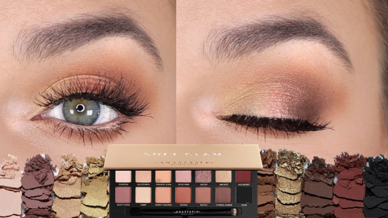 Soft Glam Palette Eyeshadow Tutorial Spring Makeup Tutorial Youtube