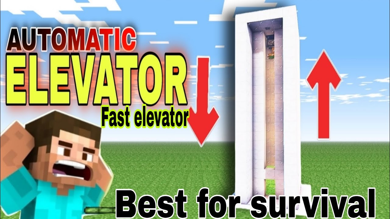 How To Make A Automatic Elevator Easy Tutorial In Minecraft 1 18 Pe