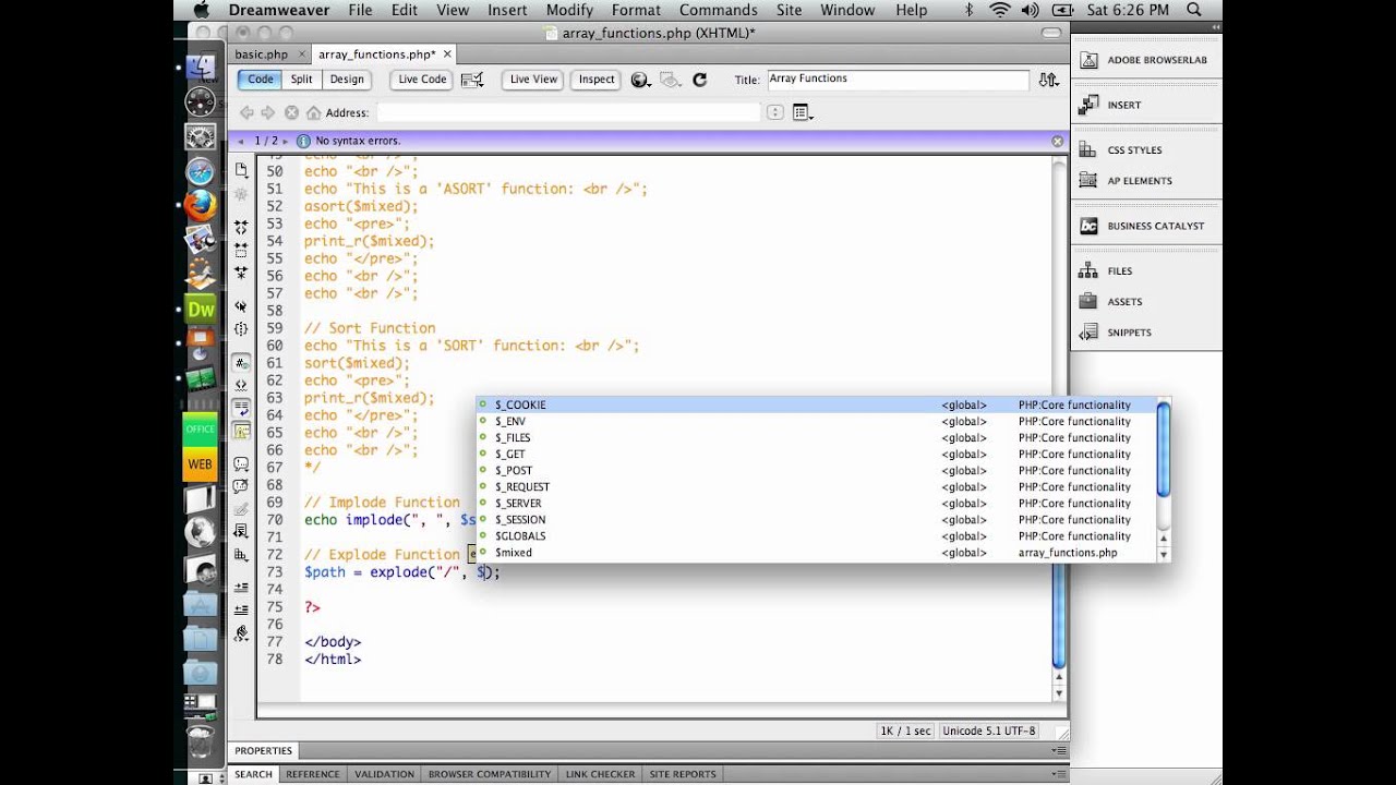 Php Explode Function Youtube