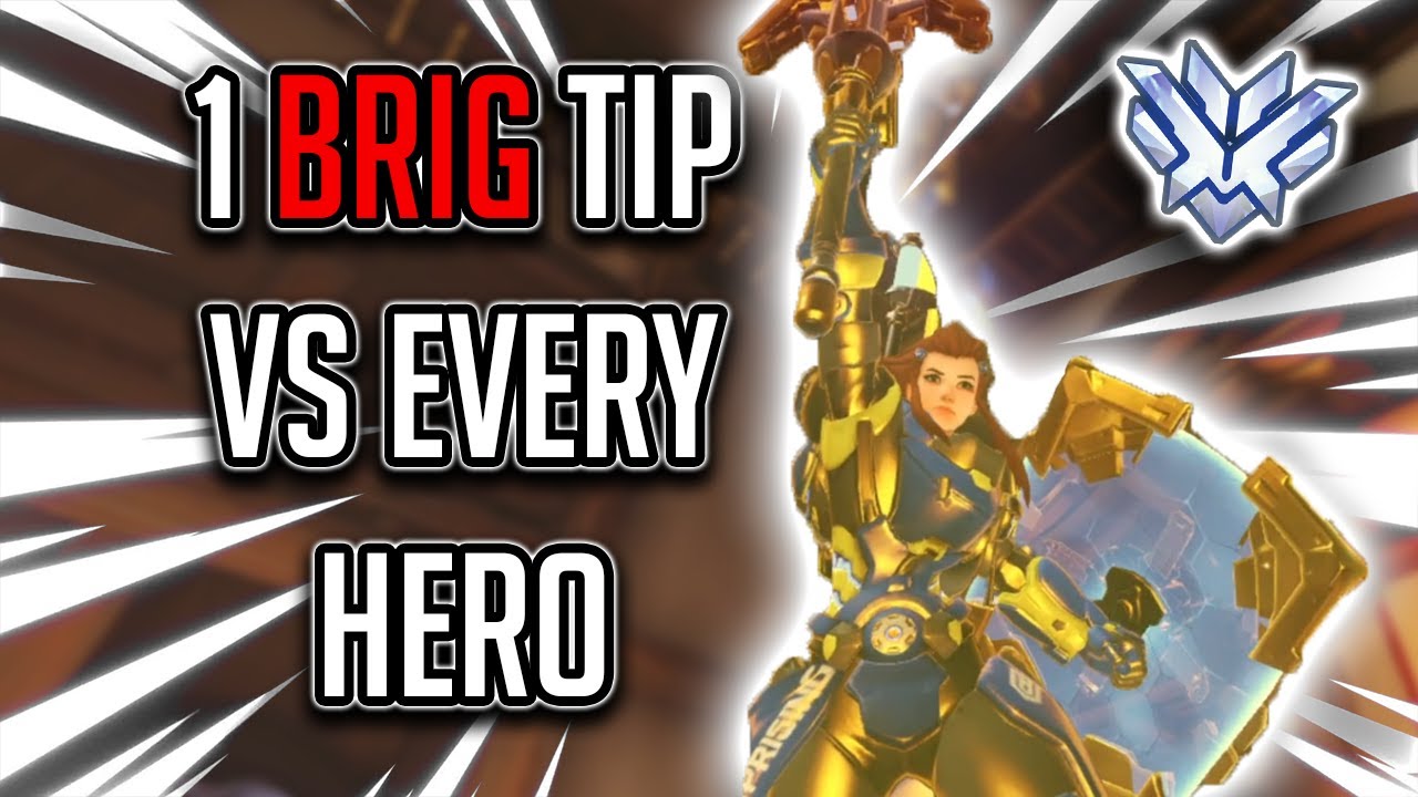 1 Brigitte Tip Vs Every Hero Overwatch Youtube