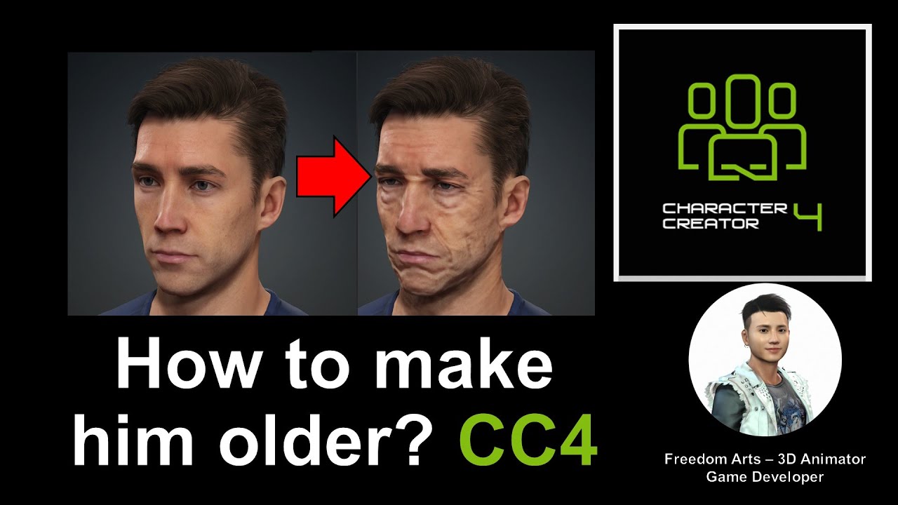 How To Make Male Avatar Older Character Creator 4 Cc4 Tutorial