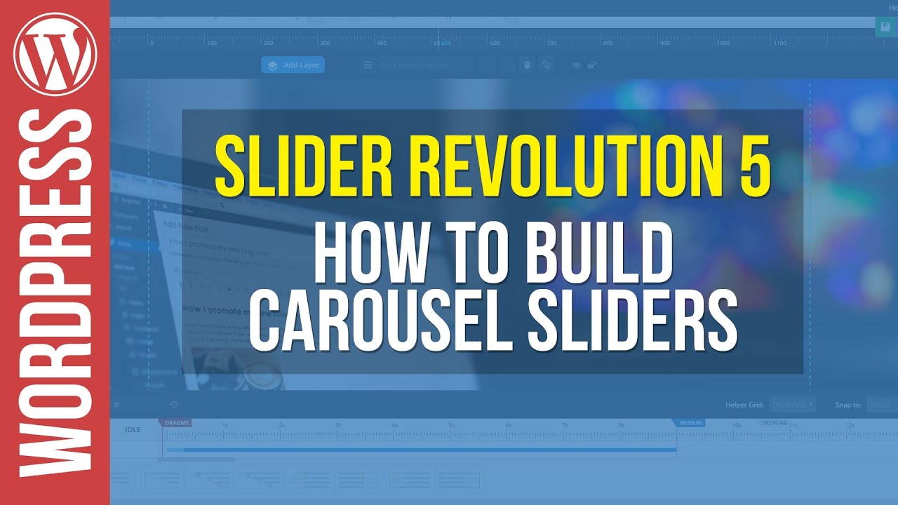 Slider Revolution 5 For Wordpress Carousel Slider Tutorial Youtube