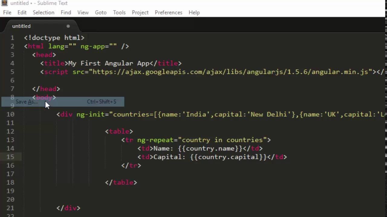 Ng Repeat Directive In Angularjs Tutorial For Beginners Youtube