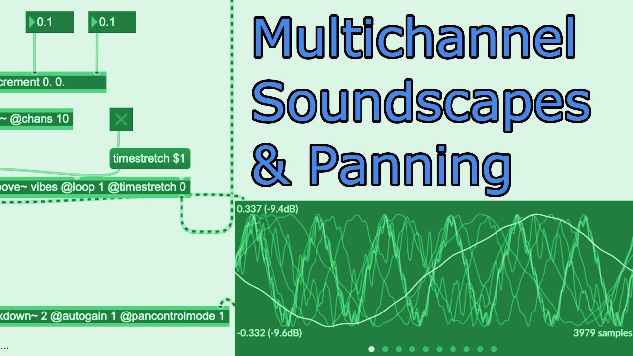 Multichannel Soundscapes Panning Max Msp Tutorial Youtube
