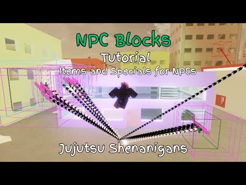 Jujutsu Shenanigans Npc Blocks Tutorial Jjs Free Build Youtube