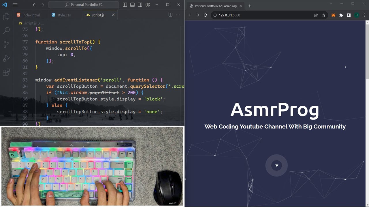 Asmr Programming Complete Responsive Portfolio Design No Talking