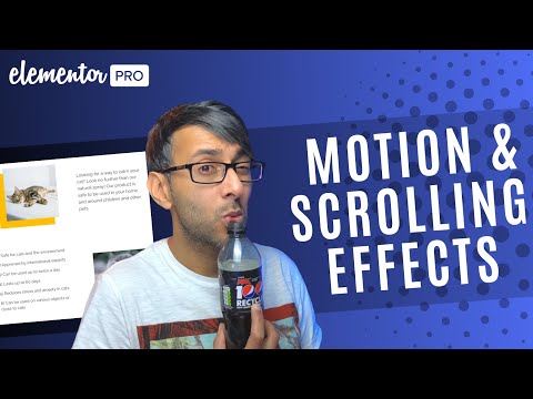Adding Motion Effects And Scrolling Effects Elementor Wordpress