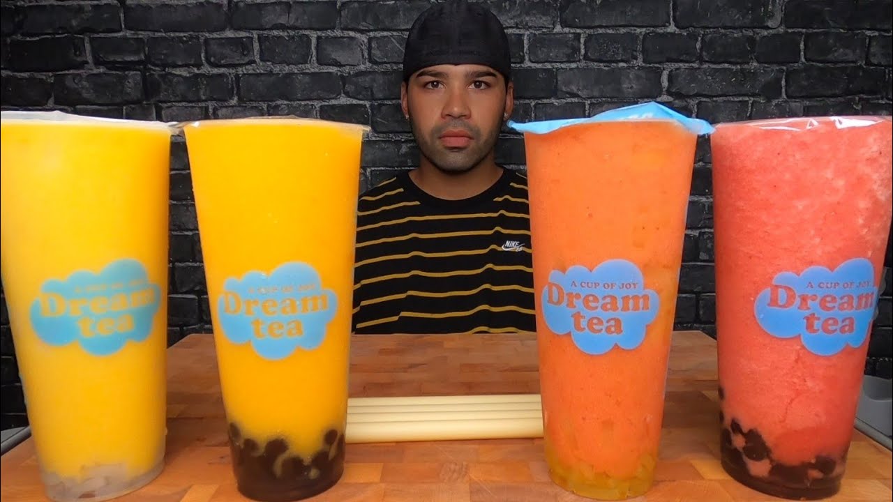 Asmr Bubble Tea Mukbang Youtube