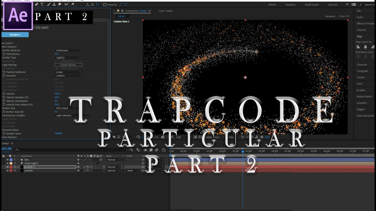 Trapcode Particular Emitter Part 2 Tutorial In Hindi Rohit Vfx