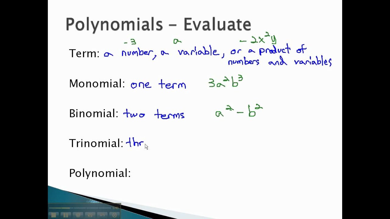Polynomials Evaluate Youtube