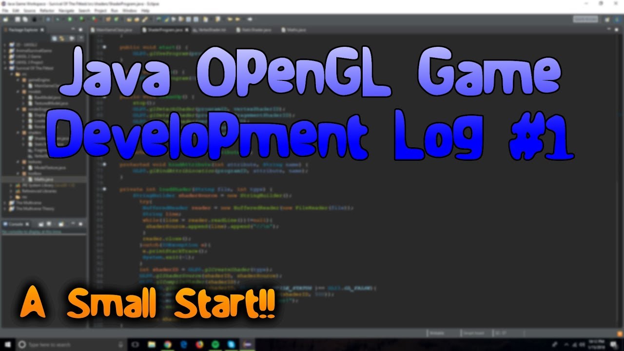 Java Game Development Log 1 Road To Making A 3d Game With Java And