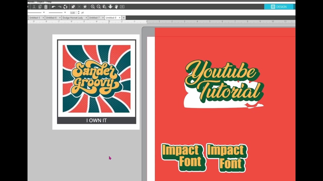 Silhouette Studio Tutorial 3d Shadowed Text Effect Youtube