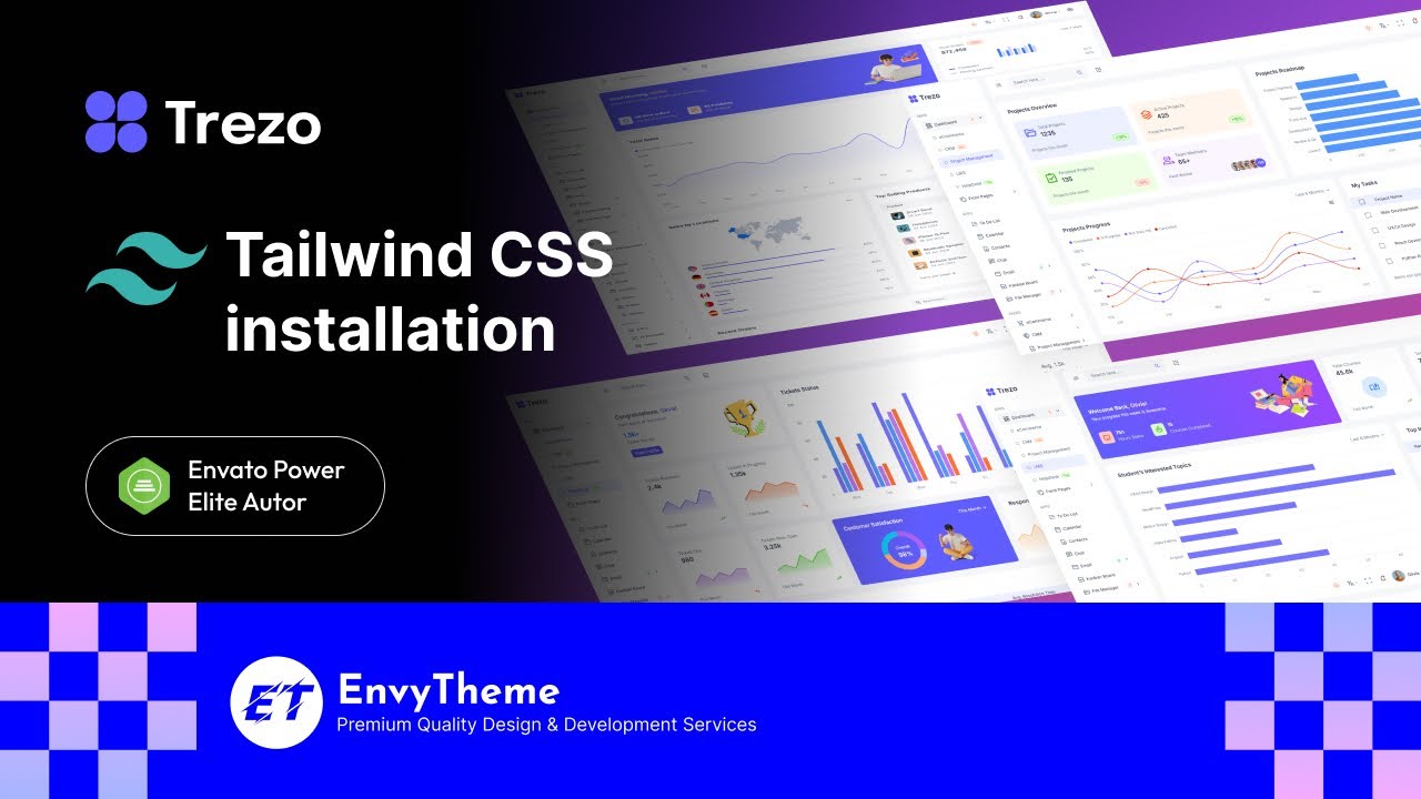 How To Install Trezo Admin Dashboard Template Tailwind Css Version