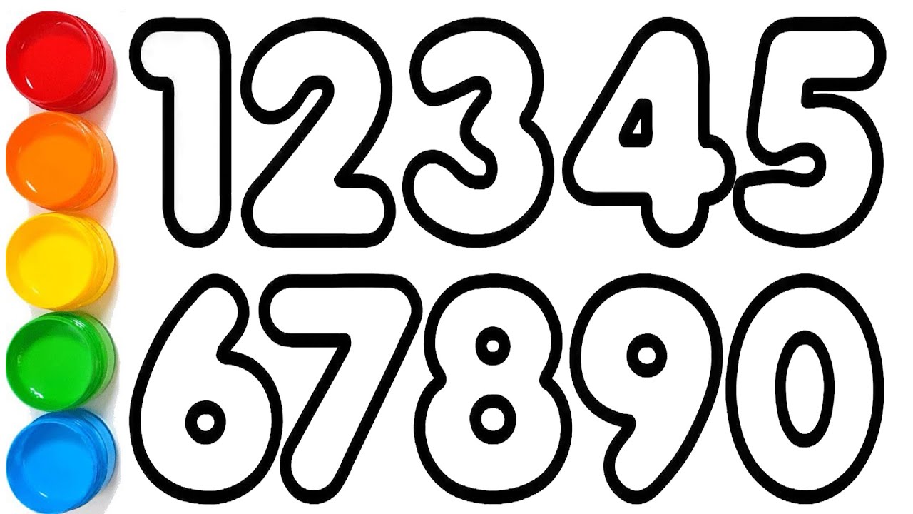 1234567890 How To Draw Number 1 To 10 For Kids Kids Drawing Videos