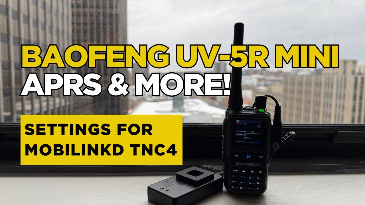 How To Use The Baofeng Uv 5r Mini For Aprs And Packet Winlink Settings