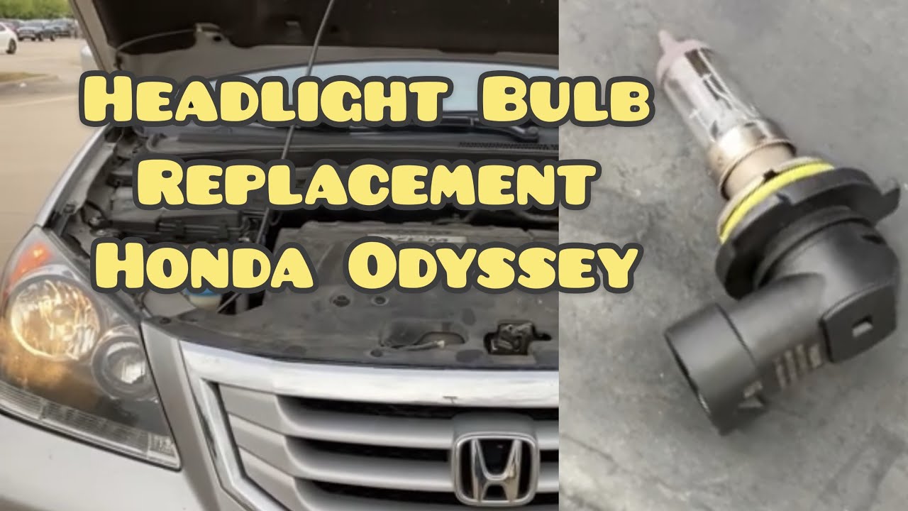 Replace Headlight Bulb Of Honda Odyssey 2005 2010 Youtube