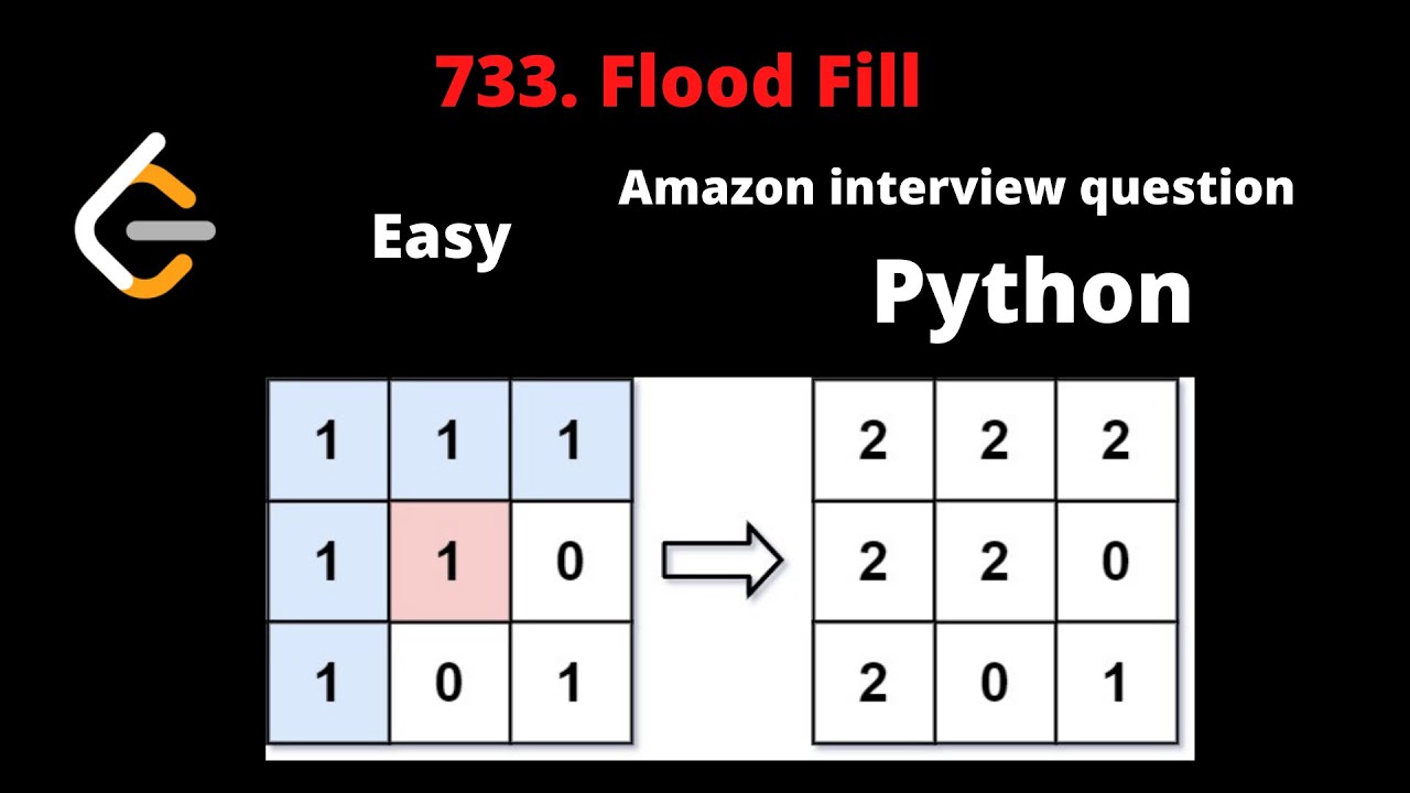 Leetcode 733 Flood Fill Python Dfs Youtube