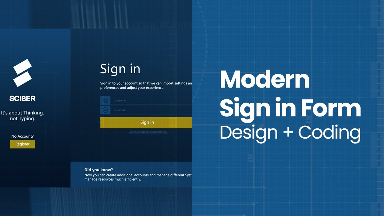 C Gui Modern Sign In Form Design Full Winforms Youtube