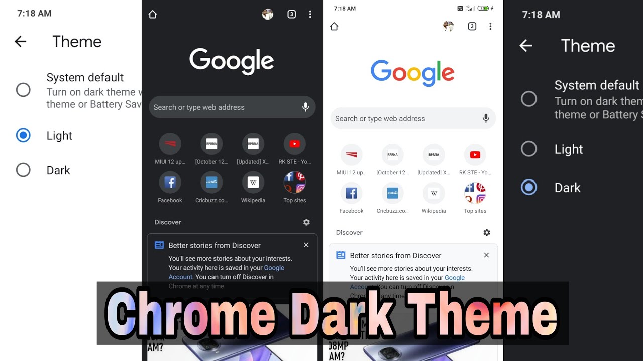 How To Enable Dark Mode In Chrome Chrome Dark Mode Chrome Dark