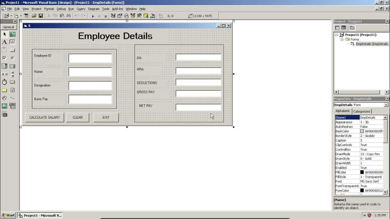 How To Save A Form And Project In Vb6 0 Youtube