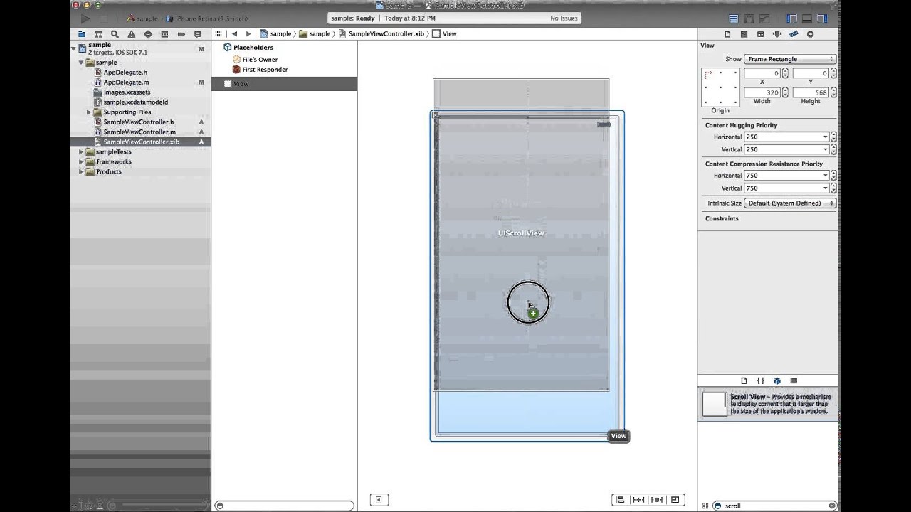 How To Create A Uiscrollview For Ios7 The Secret Youtube