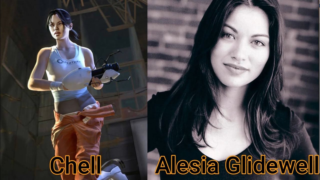 Character And Voice Actor Portal Chell Alésia Glidewell Youtube