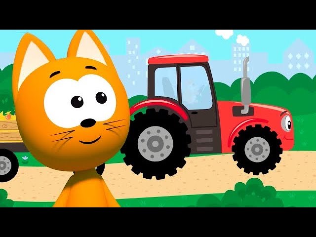 Animales En Camiones Y Tractores Canciones Infantiles El Gatito