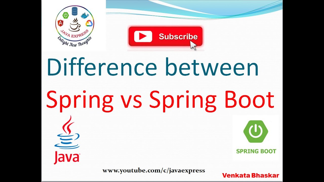 Spring Vs Spring Boot Difference Javaexpress Youtube