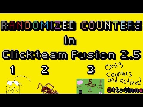 Clickteam Fusion 2 5 Randomized Counters Tutorial Youtube