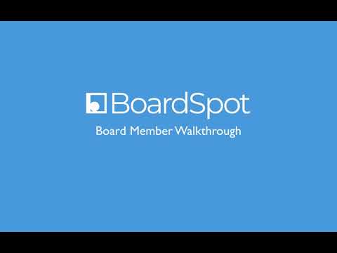 Board Member Walkthrough Of Boardspot Youtube