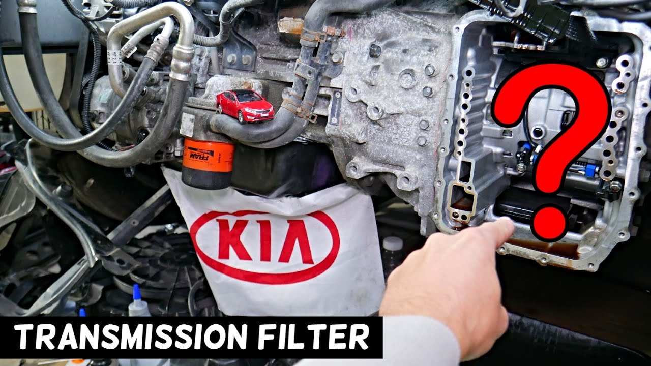 Transmission Oil Filter Replacement Removal Location Kia Optima Forte