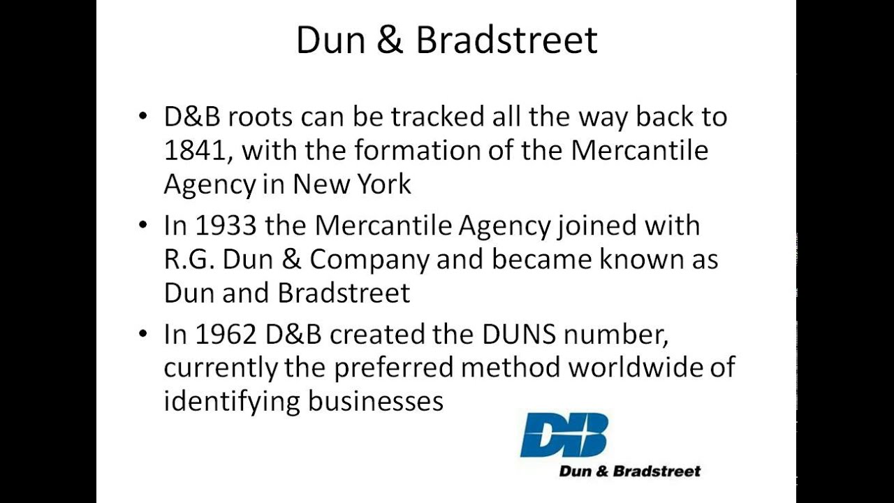Understanding Dun Bradstreet Youtube