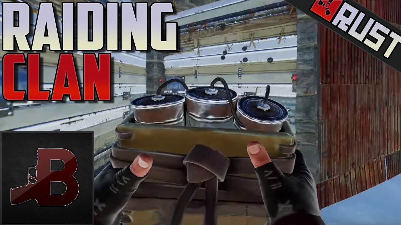 Raiding A Clan Rust Youtube