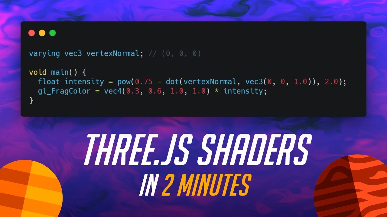 Three Js Shaders In 2 Minutes Youtube